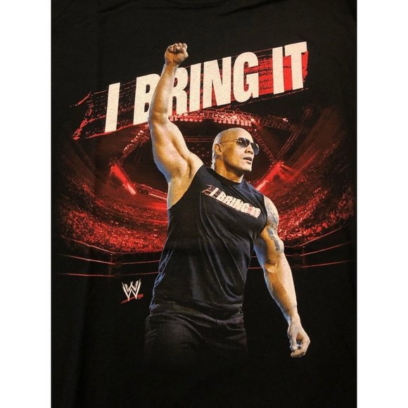 WWE | Shirts | Wwe Tshirt The Rock I Bring It Wwe Authentic Size Xlarge ...